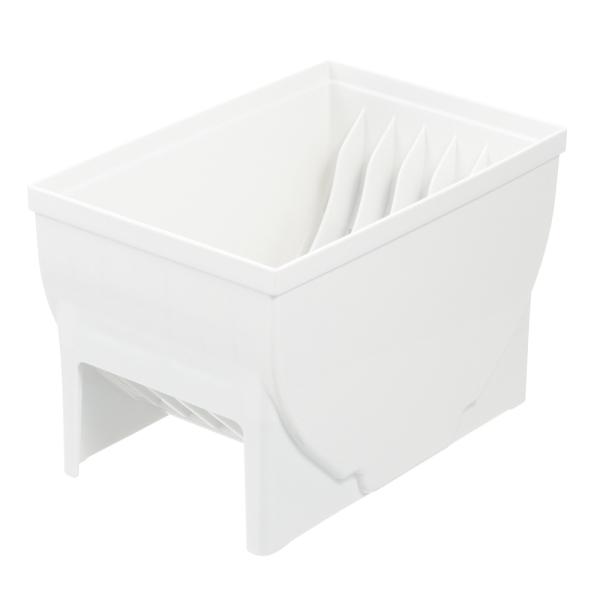 ディッシュスタンドR ホワイト 引き出し用 レギュラー トトノ 日本製 110010 (お皿スタンド シンク収納 キッチン用品 リッチェル)●お皿を深引き出しに収納できる専用ケースです。●プラスチック製なので、水洗いできてお手入れ簡単です。...