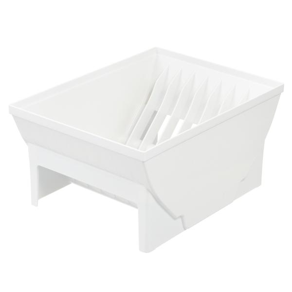 ディッシュスタンドR ホワイト 引き出し用 ワイド トトノ 日本製 110011 (お皿スタンド シンク収納 キッチン用品 リッチェル)●お皿を深引き出しに収納できる専用ケースです。●プラスチック製なので、水洗いできてお手入れ簡単です。●立...