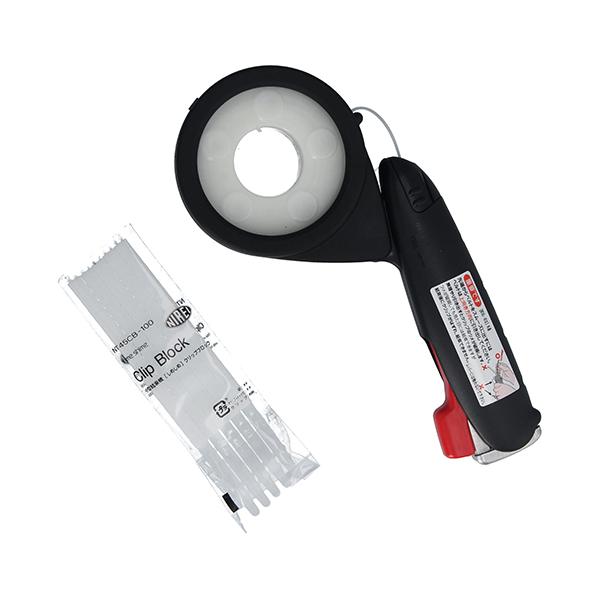 NIREI しめしめ45本体セット 白  (結束機  家庭用)●フリーサイズで結束できる小型結束機です。●古新聞・古雑誌等の結束、パソコン・家電製品等のケーブルの束ね、袋物の口元留め。●ムダな部分が発生しないため環境に優しい小型結束機です。...