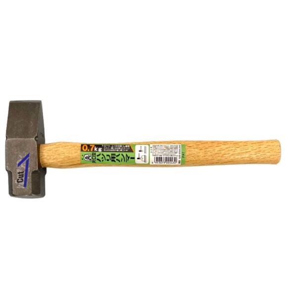 須佐製作所 王将 片口ハツリハンマー 0.7kg  (大工道具 金槌 石頭槌 両口ハンマー)●片側が縦刃になっており、ハツリ作業や割る作業に最適です。【用途】●ハツリ・割り作業。【機能】●たて刃でコンクリート、ブロックのハツリ、線材の切断が...
