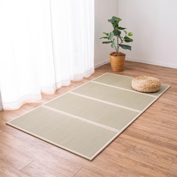 折り畳める 畳マットレス 貴船 シングル  100×200cm 159067910 (折りたたみ 折り畳み い草マットレス 置き畳 敷物 寝具 ゴザ ごろ寝マット 和風 萩原)●フローリングのお部屋でもい草を身近に感じられるマットレス。●い...