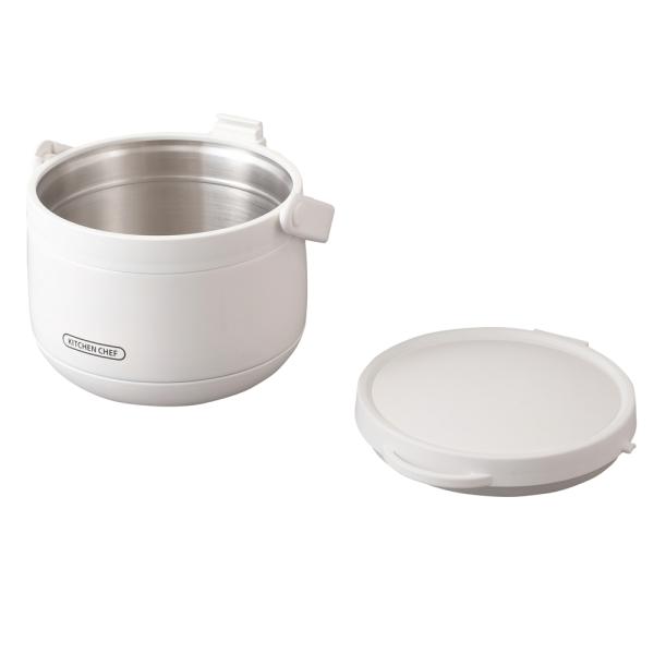 アイリスオーヤマ ダブル真空保温調理鍋　おまかせさん 4.5L ホワイト RWP-N45 (IH対応 真空鍋)●材料を入れた調理鍋を火にかけ沸騰した後、調理鍋ごと保温容器に入れるだけで余熱調理ができる保温調理鍋です。●保温容器は本体だけでな...