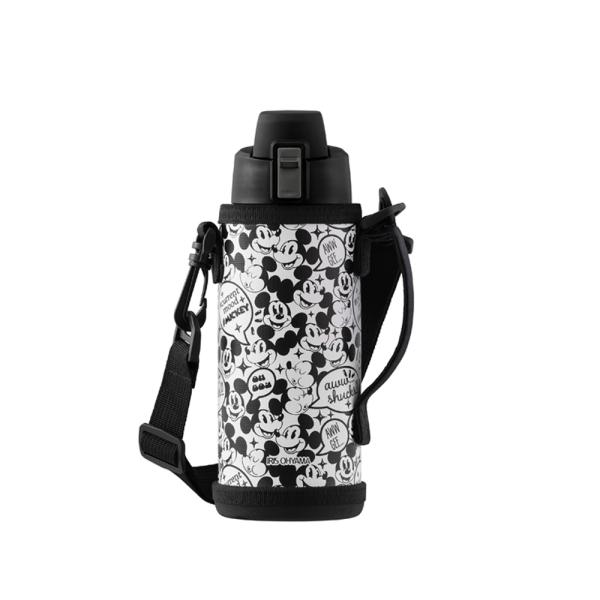 ステンレスダイレクトボトル 600ml ミッキー ブラック NDDB-600 (水筒 子供 キッズ 保冷専用 ディズニー アイリスオーヤマ)●人気キャラクター、ディズニーデザインの保冷専用ステンレスケータイボトルです。●そのまま飲める直飲み...