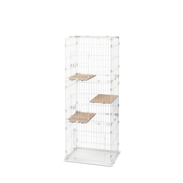 コンパクトキャットケージ 3段 ナチュラル CCC-168 (猫用ケージ 転倒防止ベルト付き ペット用品 アイリスオーヤマ)●愛猫の飼育に適した3段タイプのケージです。●お部屋にスッキリ置けるコンパクトサイズです。●大きな扉でお掃除や物の出...