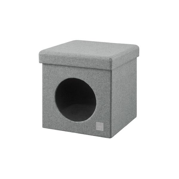 アイリスオーヤマ ペットハウス グレー RFM-HSN40 (犬用 猫用 ペットハウス ドーム型 折りたたみ スツール ラフミュー Ruffmew IRIS)●人とペットが一緒に過ごせるペットハウスです。●杢感のある糸を、ざっくりとしたテク...