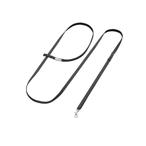 アイリスオーヤマ 長さ調整リード ダークグレー RFM-NLC32 (リード 犬 犬用 灰色 ハンズフリー 肩掛け たすき掛け 調節 散歩 お出かけ ラフミュー Ruffmew IRIS)●場面に応じて簡単に長さが調整できるリードです●折り...