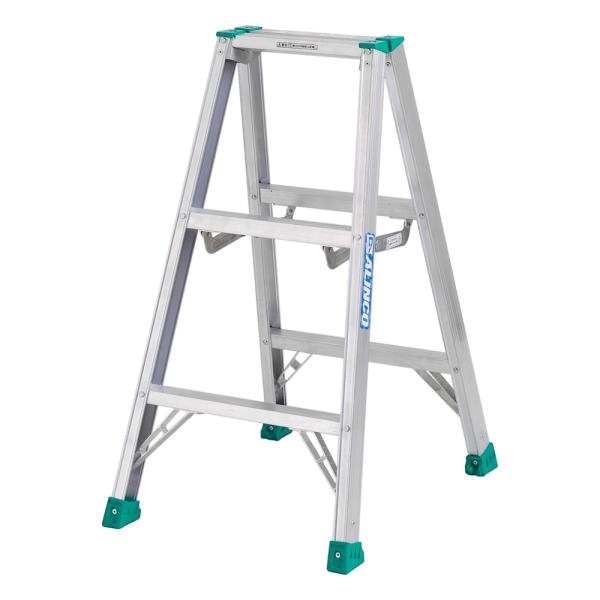 専用脚立［軽量］ 3段 90cm MSS90FX (高所作業 薄型 女性 高齢者向け 安全作業 アルインコ)●軽さと収納性を追求したエコノミータイプの超軽量専用脚立。●プロの方はもちろん、女性や高齢者の方にも配慮した軽量設定の脚立です。●狭...