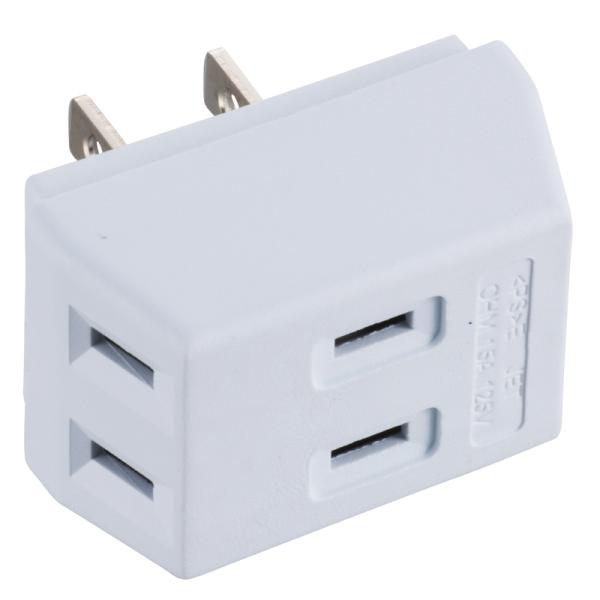 オーム電機 トリプルタップ 3個口 ホワイト [品番]00-1817 HS-TM3SA1-W 4971275018174● 絶縁カバー付きプラグで、トラッキング火災を防止します。● 熱に強いPBT樹脂使用《電源タップ》※画像はイメージです。