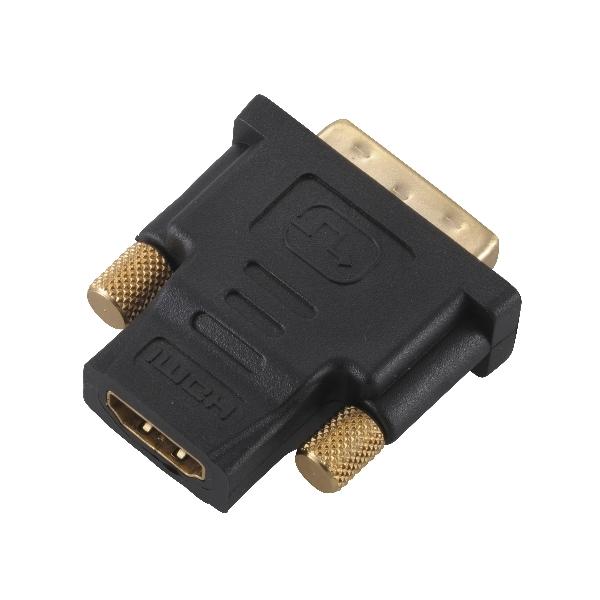 オーム電機 HDMI-DVI変換プラグ [品番]05-0302 VIS-P0302 4971275503021● HDMIプラグをDVIプラグに変換　《AV端子》※画像はイメージです。