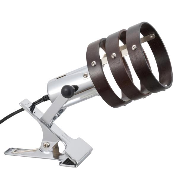 クリップライト 木枠 E17 N1DW （品番）06-1345 LTC-N1DW (照明器具:クリップライト オーム電機)●光の向きが自由に変えられます。●中間スイッチで点灯・消灯ができます。●強力クリップで簡単に固定できます。(照明器具:...