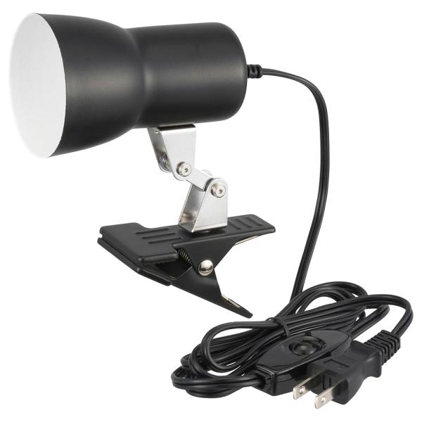 クリップライト E17 電球別売 ブラック (品番)06-1642 LTC-N117AK-K            (照明器具:クリップライト オーム電機)●電球はお好みの光源色でご使用できます。●口金E17、白熱電球40W以下、LED電球...