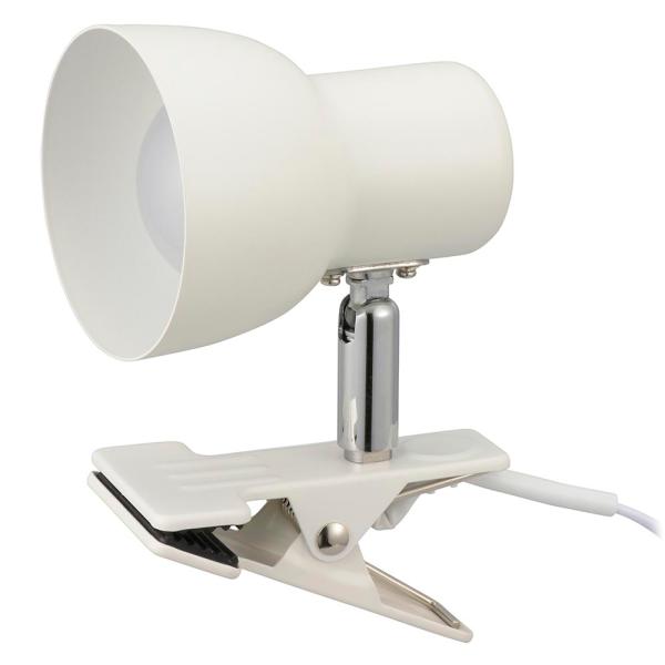 LEDクリップライト 昼光色 ホワイト (品番)06-1645 LTC-L2D5AK-W            (照明器具:クリップライト オーム電機)●省エネ・長寿命のLED使用。●光の向きが自由に変えられます。●強力クリップで簡単に固定...