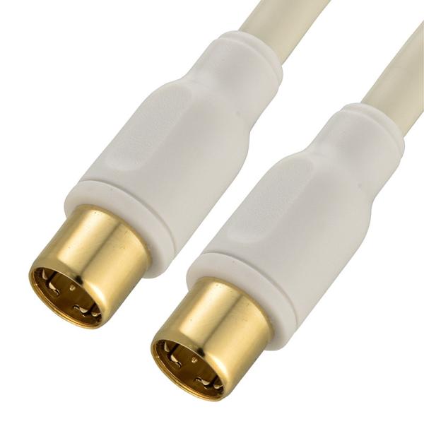 オーム電機 TV接続ケーブル 4K8K 4C I-I型 7m [品番]06-1977 ANT-C7S4SS-W 4971275619777● 4K8Kデジタル放送対応、高品質TV接続ケーブル● 高シールド同軸4Cケーブル《テレビ接続ケーブル...