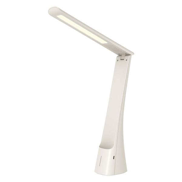 充電式LEDデスクライト （品番）06-3683 DS-LD24BG-W             (照明器具:デスクライト オーム電機)●3段階調光と3段階調色の組み合わせで用途に合わせて選べる9つの点灯モード。●タッチセンサーで明るさと光...