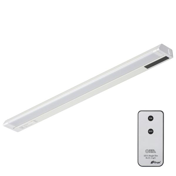 LEDイーブライトスリム多目的灯リモコンタイプ 10W 558mm 昼光色 [品番]06-4038 LT-NLES10D-HR (スリムライト 照明器具 オーム電機)●お住まいやお店など様々な場所に手軽に使えるLEDスリムライト●電気工事不...