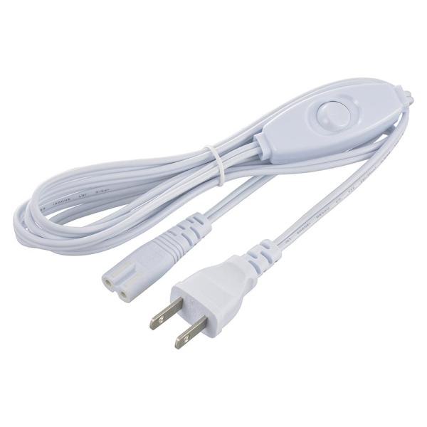 電源 コード LEDイーブライトスリム専用 中間スイッチ付き 2m [品番]06-5123 LT-FLE2000SC (照明 スリムライト オーム電機)●「LEDイーブライトスリム」専用の電源コード●中間スイッチ付き●長さ約2m(照明部材:...