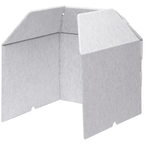 デスクブース REMUTE リミュート ライトグレー GTEC143 (お客様組み立て品 Web会議 集中ブース テレワーク 自宅 会議室 オフィス 折り畳み式 コンパクト 防音 吸音 office リモート テレビ電話 リス)●相手に届く...