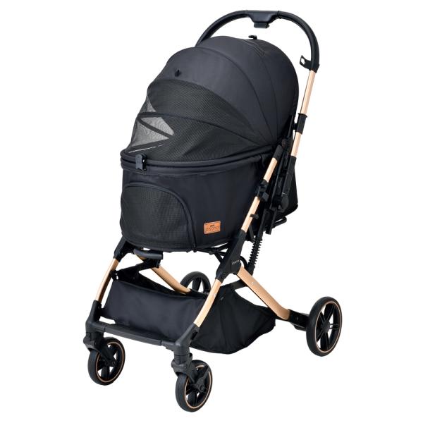 犬・猫用バギー OSOTO GRACE QC2 ノワール (お散歩バギー カート コンパクト 快適 犬用品 猫用品 ペット用品 ジェックス)●おでかけに煌めきを！●片手で簡単、ワンタッチでコンパクトに折りたため自立する犬猫用バギー。●玄関・...