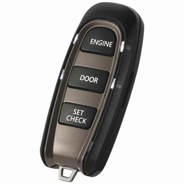 カーメイト リモコンエンジンスターター TE-W5200 (エンジンスターター カーアクセサリ カー用品 自動車用品 アンサーバック機能 12V車専用 AT車専用 国産車専用)●操作感にこだわった大きなボタンの新デザインリモコンを採用のエン...