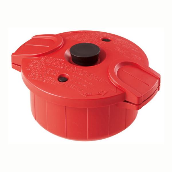 電子レンジ圧力鍋 極み味 レッド MWP1 スケーター 圧力 調理器 レンジ●電子レンジで美味しく圧力調理。●材料を入れて電子レンジで加熱するだけ。●圧力調理で加熱時間が短縮。●軽量でお手入れ簡単なプラスチック製。●ごはん・惣菜30レシピ付...