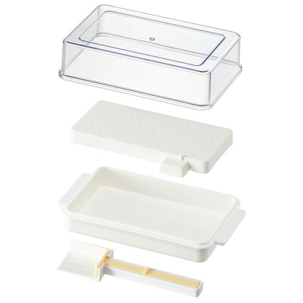 スケーター バターカッター付バターケースベーシック KBTC1 (バターケース バターカッター Skater　)●バターを計量する手間のいらない、バターカッター付きバターケース●市販の200gバターを約5g・約10gに切り出せるバターカッタ...