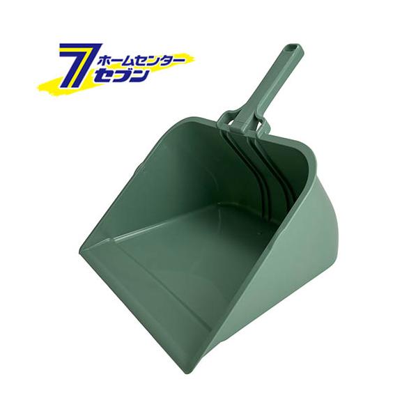 ジャンボちりとり グリーン 幅310×長さ260×橋高170mm 日本製 IS-1155 (大型チリトリ ゴミ取り 掃除 履き掃除 イノウエ)●手持ち型チリトリです。●大型手持ち型チリトリ。●清掃に最適です。●奥行があり、掃きとったゴミがこ...