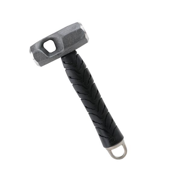 藤原産業 足場用ハンマー 0.6kgS SPD-AH06S  [大工道具 金槌 石頭槌・両口ハンマー]●腰回りのカラビナに直接脱着ができる携帯に便利な特殊形状のハンマーです。【用途】●足場工事等。【機能】●柄尻には、セフティコードを取り付け...