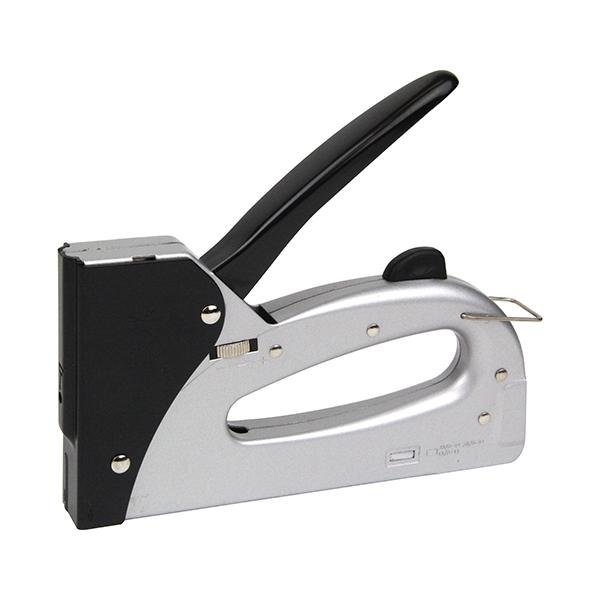 藤原産業 打ち込み強さ調整タッカー SPAT-1  [大工道具 マグネット・ステープル・のんこ ＰＢタッカー]●打ち込みの強さを調整できる、ハンドタッカーです。【用途】●木材への固定、打ち込み。【機能】●紙・布・ビニールなどを木材に固定でき...