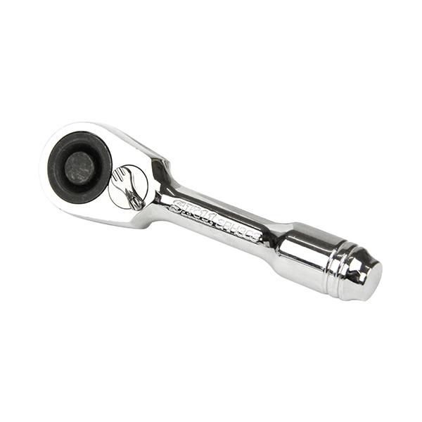 スタビーラチェットハンドル SRH3CS 藤原産業 [作業工具 ソケット アクセサリー]●手の中に収まるコンパクトボディで、レンチ長の限られた場所で威力を発揮します。【用途】●ソケットと組み合わせ、六角ボルト・ナットやネジの締付け、緩め作業...