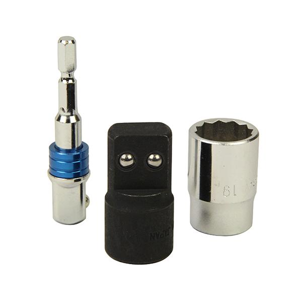 ジャッキアップソケット2ツ爪 SJU-2DA 藤原産業 [先端工具 ドリルアクセサリ ビット]●誰でも簡単、スマート車載ジャッキアップソケットセットです。【用途】●インパクトドライバー(レンチ)での車のジャッキアップ、ホイルナットの脱着。【...