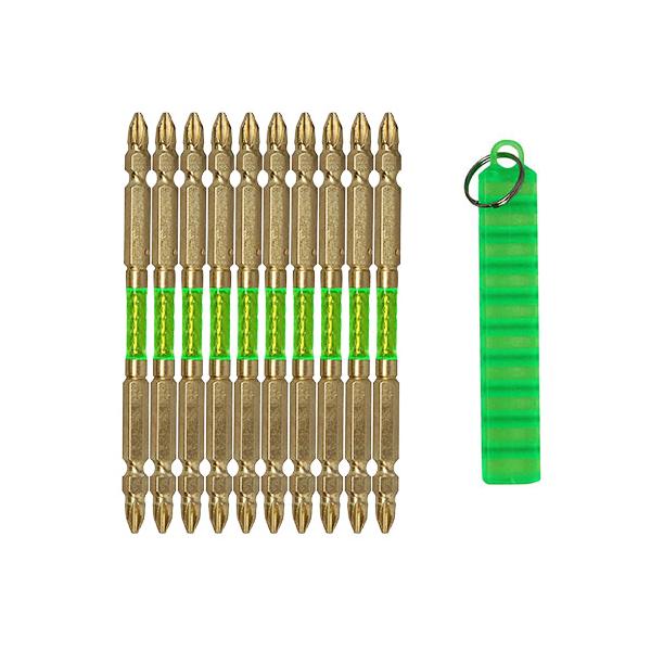 SK11 スーパー阿修羅ビット ＋2・110mm 10本入 日本製 SSA-WP10-2110 (トーションビット ネジ締付 高耐久 高靭性 プロ仕様 マグネット付 工具 藤原産業)●圧倒的存在感で、高硬度特殊合金鋼を使用し高耐久、高靭性を...