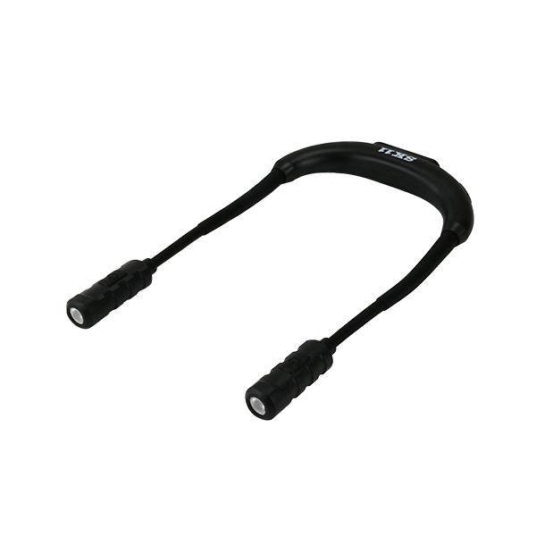 充電式 LED ネックライト 300lm SLN-300Li (点検 作業 夜間 暗所 アウトドア SK11)●首掛け形でハンズフリーで使用できるLEDライトです。●暗所での点検・検査作業、夜間の散歩等。●アーム部分がフレキシブルに動くので...