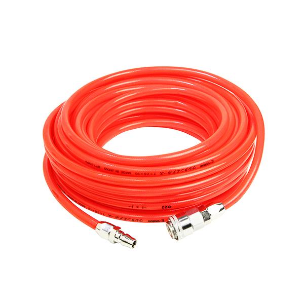 ウレタンエアホース 10m EUH-10R 藤原産業 [電動工具 エアーツール ホース リール]●ワンタッチカプラ付のエアーウレタンホースです。【用途】●エアーホース。【機能】●7mm内径で効率の良い作業ができます。《電動工具 エアーツール...