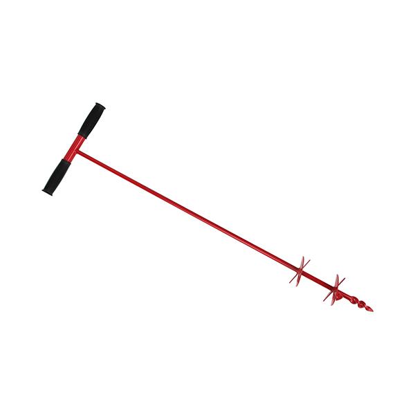 園芸用穴掘り器 80mm  藤原産業  園芸道具 鍬 特殊鍬 土工農具●スコップでは難しい、深くてキレイな竪穴が簡単に掘れます。【用途】●穴掘り。【機能】●地面に突き刺し、回転させる事で穴が掘れます。●支柱用の下穴、肥料等の追肥、苗の植付け...