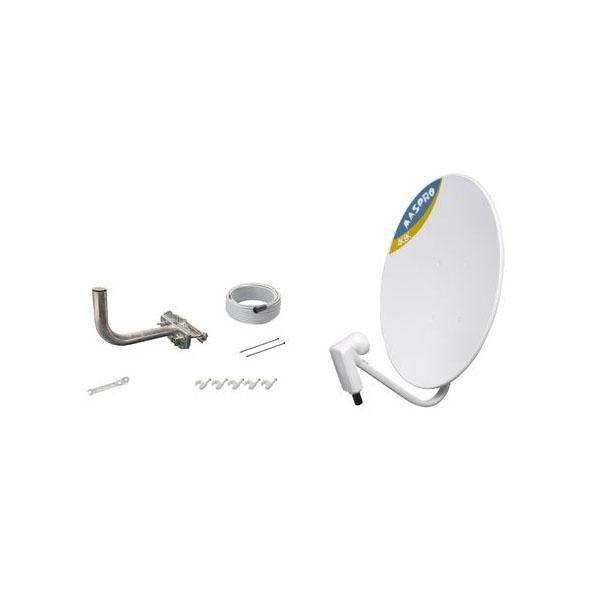 BS・110°CSアンテナ 衛星アンテナセット 45cm ホワイト BC45RL-SET (4K8K BSアンテナ CSアンテナ マスプロ電工)●超高精細。●従来のBS衛星と110°CS衛星から送られてくる右旋円偏波信号と左旋円偏波信号も同...