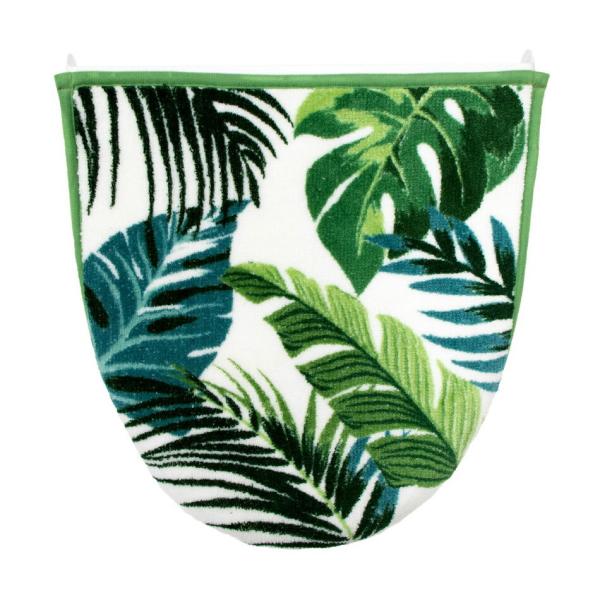 洋式トイレ2点セット（トイレマット フタカバー） 普通型・洗浄暖房型兼用 ボタニカ  ヨコズナ トイレ用品 トイレ用カバー 足元マット 便座フタカバー トイレグッズ トイレタリー●ボタニカルガ−デンのような雰囲気のあるトイレ空間に●ノーマル...