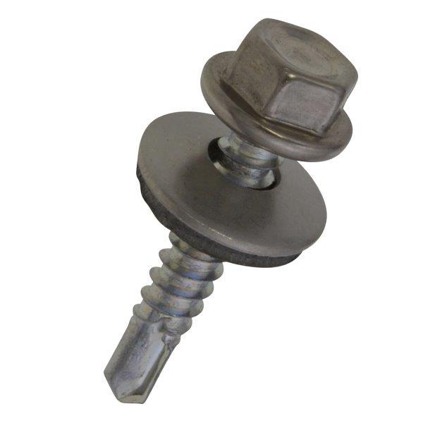 ピアスビス ステンキャップ 径5mm×長さ19mm 100本入  (金属外壁工事 ビス 九飛勢螺)●金属外壁工事(角波板＋Ｃ型鋼)、金属外壁工事(石こうボード＋Ｃ型鋼)、金属サイディング工事(断熱サンドイッチパネル＋Ｃ型鋼)に使用します。●...