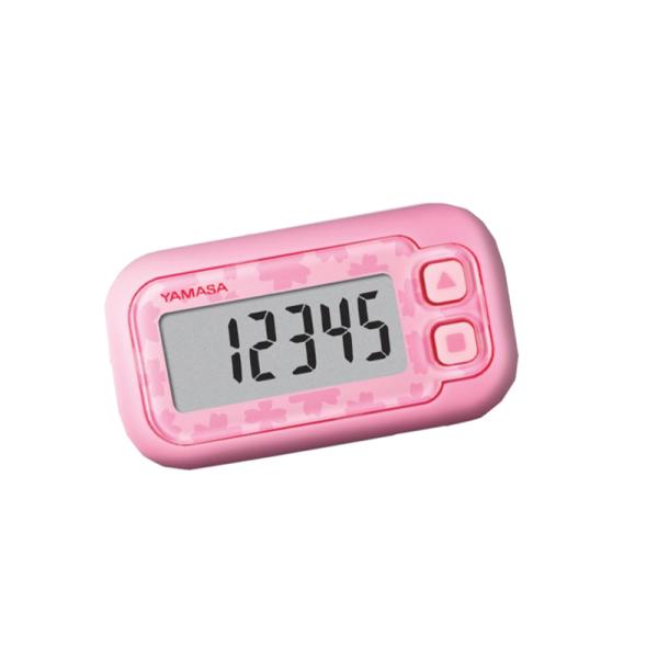 万歩計 サクラピンク EX-200P (歩数計 健康管理 ダイエット 簡単操作 軽量 ステップカウンター 山佐時計計器)●かんたん操作の単機能。●機能は歩数と時刻のみ。2つのボタンで簡単に操作ができます。●20gの軽量。●コンパクトボディで...