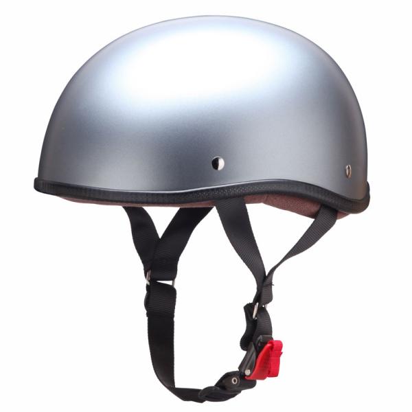 ダックテールヘルメット マットチタン F MATTED BH-50TI (半ヘル 二輪 バイク用品 ユニカー工業)●安心の「SG規格PSC適合品」125cc以下用。●あごひもはラチェット式ワンタッチホルダー。(半ヘル 二輪 バイク用品)※画...
