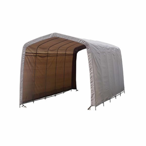 パイプ車庫 2548U アッシュグレー 2548UAGT (軽ハイトワゴン 軽トラック用 簡易車庫 南栄工業)●軽ハイトワゴン、軽トラックなど背丈がある車種用のパイプ車庫です。●風や雨から大切な車を守り、自身で組み立て設置が可能です。●長年...