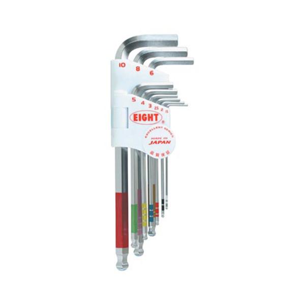 ネオボール35 9本セット BNM-S9NC  エイト [作業工具 六角棒レンチ ボールポイントセット]ネオボール35 9本セット BNM-S9NC エイト [作業工具 六角棒レンチ ボールポイントセット]●世界最高の傾きを実現した六角棒の...