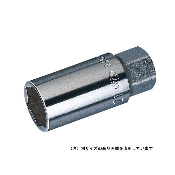 KTC アルミホイール用ソケット 19mm 12.7sq. B35A-19H  (作業工具 締付工具 京都機械工具 京都機械工具)●大切なホイールに、薄肉タイプのゴムクッション付きで安心です。　【用途】●自動車のアルミホイールの脱着用ソケッ...