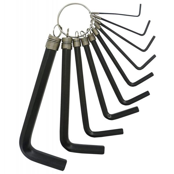 *持ち運びに便利なリング付き。*セット内容:1.5・2.0・3.0・4.0・5.0・5.5・6.0・8.0・10.0mm *用途:六角穴ボルトなどの締め付け、緩め作業に 【注意】他のサイトの方でも販売している為、ご注文タイミングによってはお...