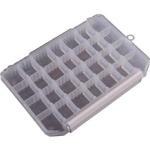 文具・部品・小物の整理に便利な収納ケース●一体式止具で一発開閉可能●中身が見易いクリアータイプの蓋を採用●物が取りやすい底面のR加工●マイクロリブシステム：3.2mmピッチで仕切りの調整ができます仕様・注意事項：●商品サイズ高さ223×幅1...