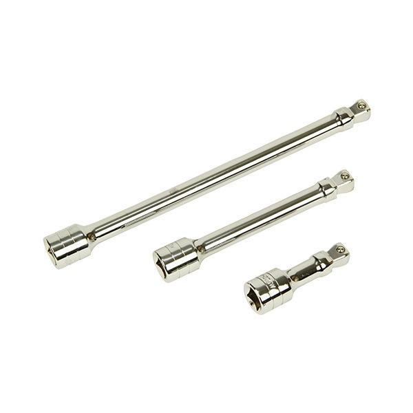 ●セット内容:75mm×1・150mm×1・250mm×1。首振りと固定のどちらにも設定可能です(首振り角度10度)。仕様・注意事項●差込角：12.7mm(1/2インチ)●クロームメッキ鏡面仕上●クロームバナジウム鋼。[セット内容・付属品]...