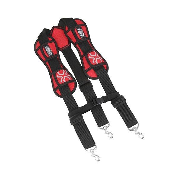 スパイダーシリーズとしてデザインを統一できます。エアークッションパッドが重さを軽減。仕様・注意事項●着脱可能なショルダーパッド●カラー：レッド●ポリエステル。