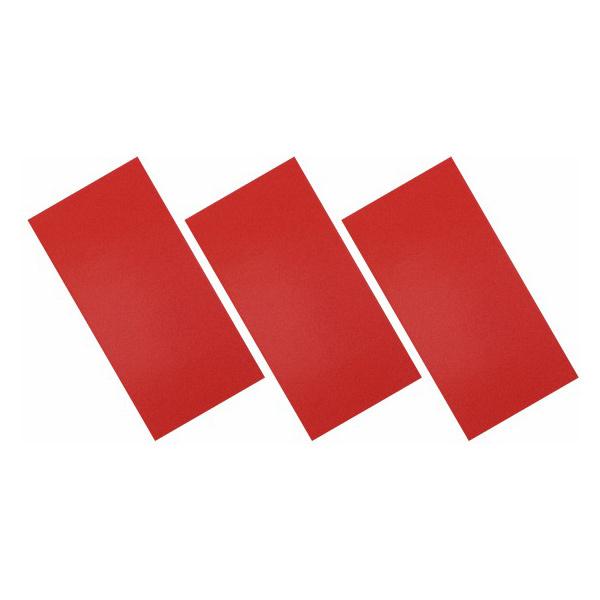 門柱、フェンスなどへの危険標示に。自転車、三輪車などの安全目印に。ランドセル、バック、傘等の目印に。カラー：レッド入数：3サイズ：70×140mm質量：12g材質：ポリエステル