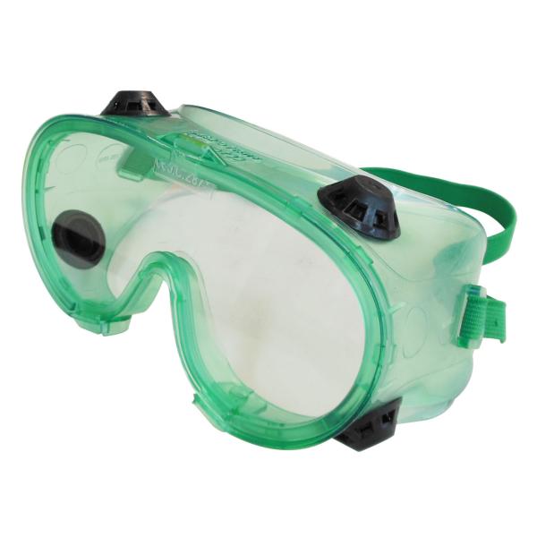 メガネの上からでも使用可能。【仕様】重量:78g【材質】レンズ:ポリカーボネート、フレーム:塩ビ（PVC）防曇加工・防傷加工・耐衝撃性メガネ併用・マスク併用・ベンチレーション