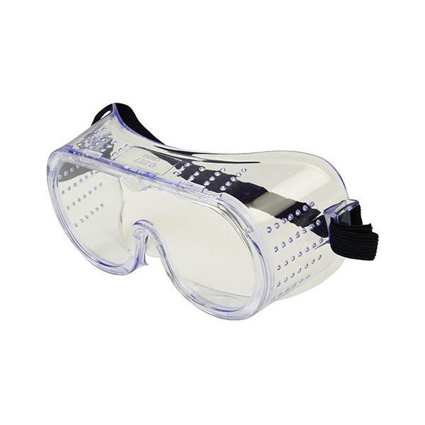 ご使用前に製品に傷や歪みがないかをチェックしてからご使用ください。度付眼鏡の上からかけることができます。フレームは、通気孔付です。かけ疲れしにくい軽量タイプです。仕様・注意事項●レンズカラー：クリアー●レンズ：ポリカーボネート●フレーム：軟...