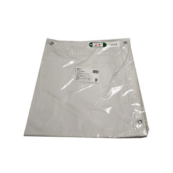 消防法施行令の防炎テスト基準合格品防炎シートは小さな火源に接しても容易に燃え上がらず、もし着火しても燃え広がりません。仕様・注意事項：●材質ポリエステル生布塩ビ樹脂●ハトメピッチ約45cm